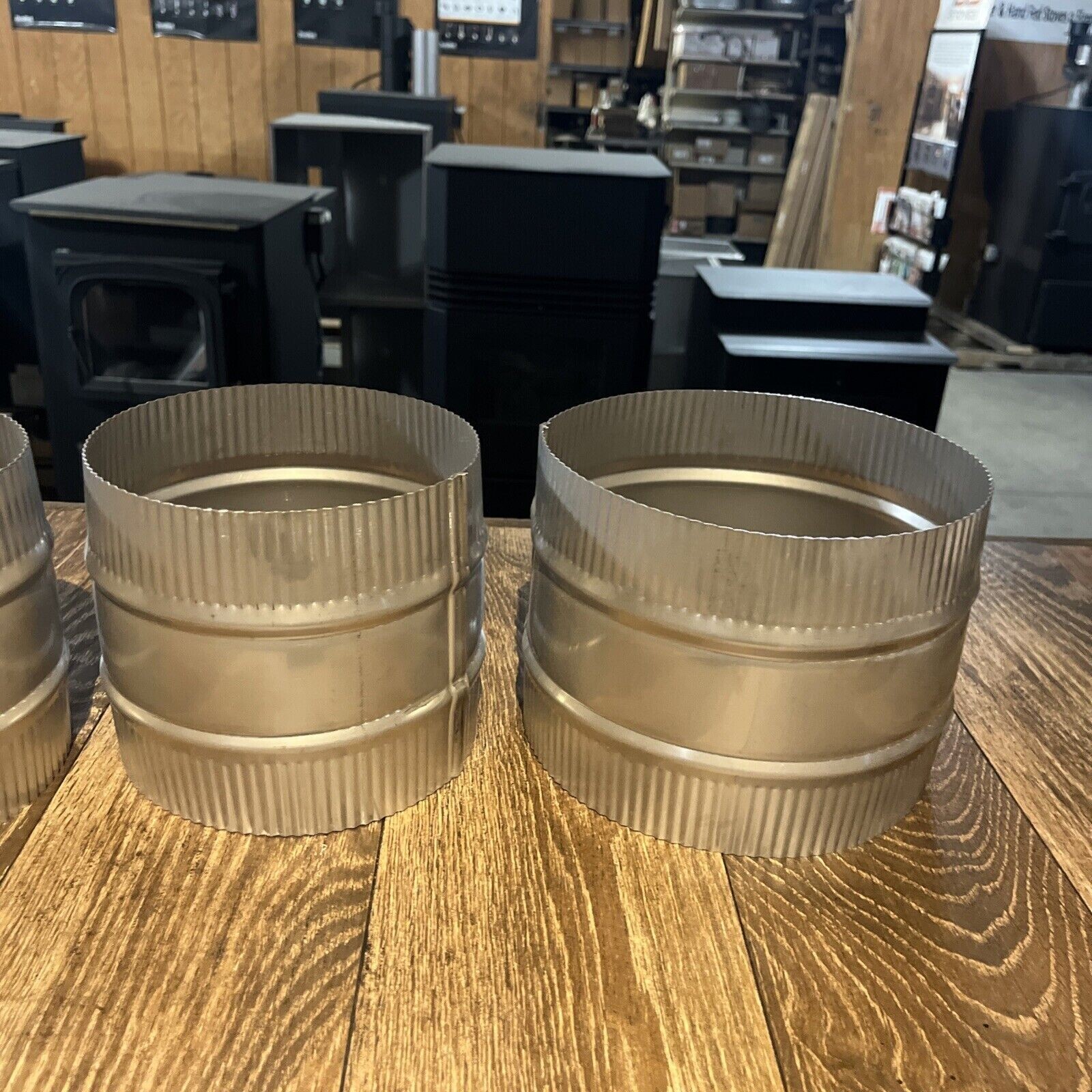 4" 5" 6" 7" 8" Stainless Steel Stove Pipe Male to Male Adapter/ Coupler ...