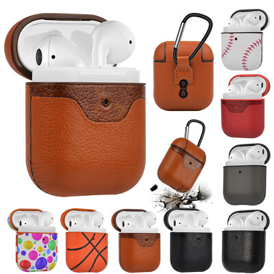 Airpod Leather Case Cover protective Cover for Apple AirPods ...