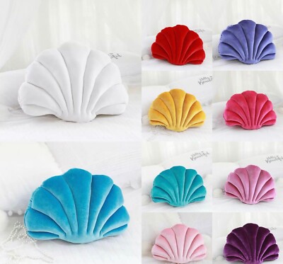 UK Shell Shaped Comfortable Cushion For Sofa Sea Shell Pillow Fashion ...