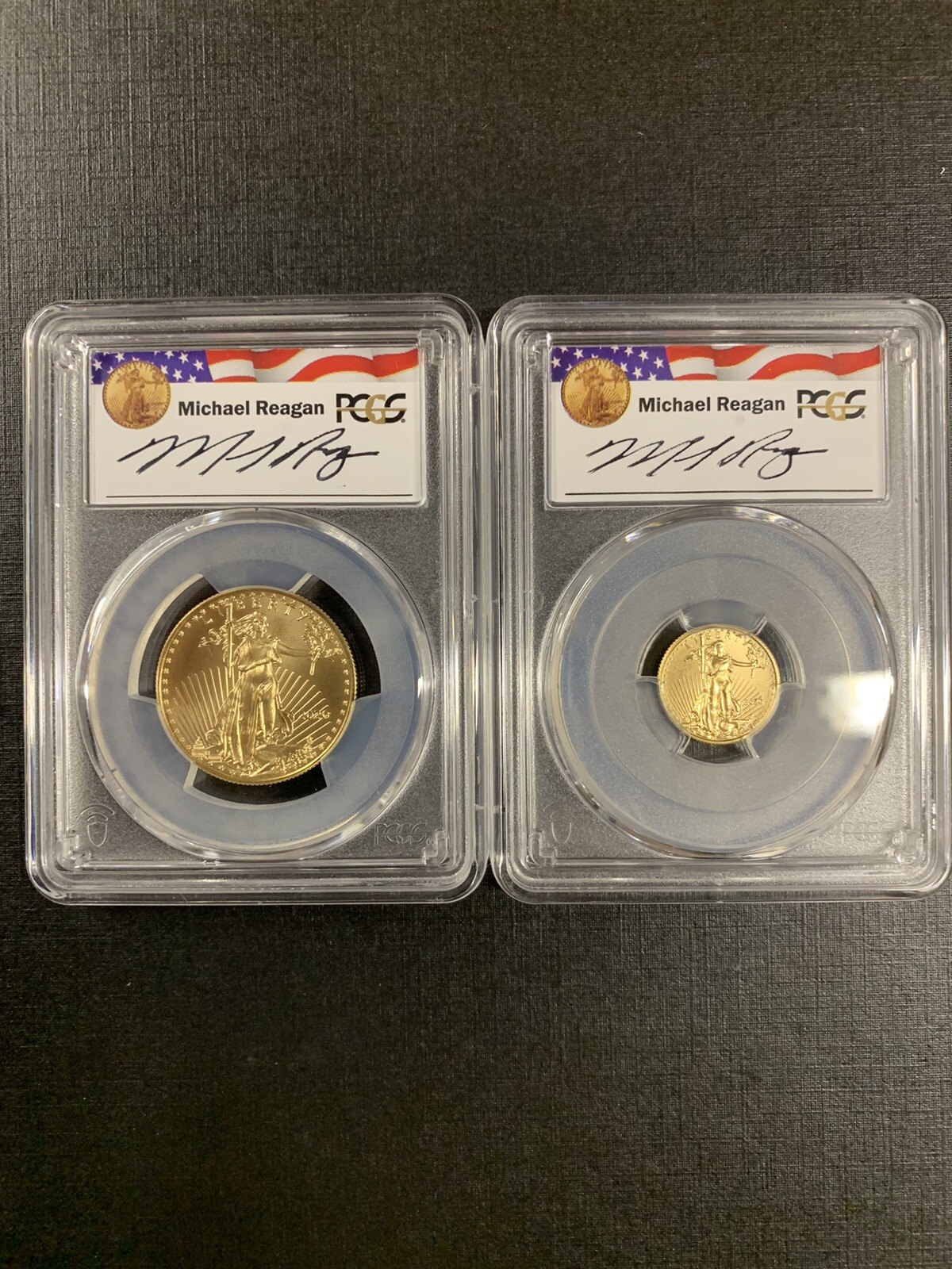 2020 PCGS MS70 Gold Eagle Reagan Legacy Series -(2 Coins Set) $25&$5 | eBay
