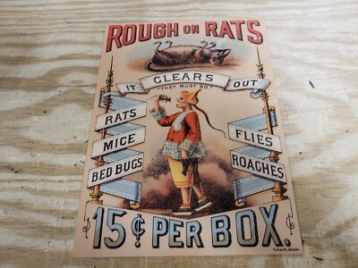 Vintage RAT POISON Advertisement - vintage, Sign, AD, old signs, pest ...