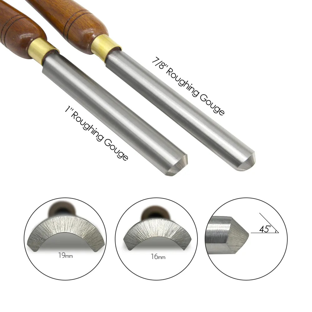 Wood Lathe Turning Bowl Gouge High Speed Steel Working Spindle Roughing Tool | eBay