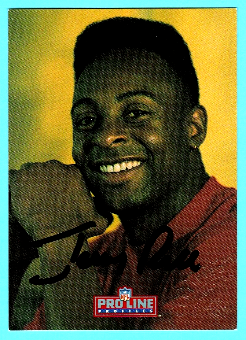 Jerry Rice 1992 Proline Profiles # 9 of 9 - Certified Autograph - 49ER ...