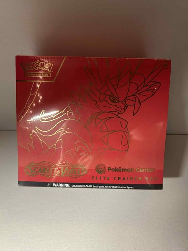 Pokémon TCG Pokemon Center Scarlet And Violet Base ETB Red Koraidon New ...