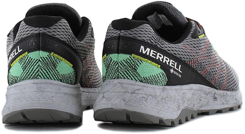 Merrell Fly Strike GORE-TEX Mens Trail Running Shoes Grey Waterproof ...