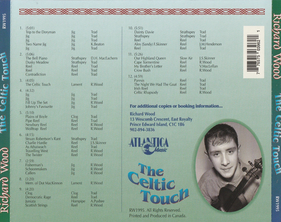 RICHARD WOOD celtic touch SKIP & KIMBERLY HOLMES DAVE MACISAAC GREG ...