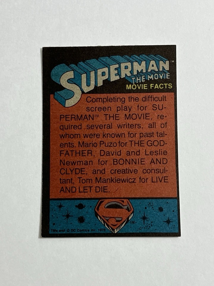 1978 Topps Superman #76 Gene Hackman Lex Luther Non Sport Trading Card ...