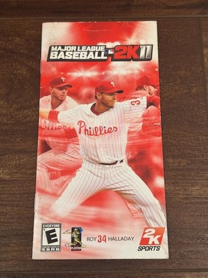 Major League Baseball 2K11 MLB Sony PSP Playstation Portable Manual ...