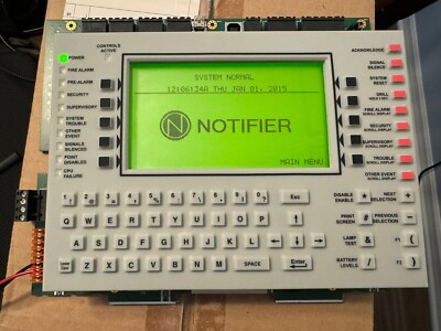 NOTIFIER NCA-2 NETWORK LCD DISPLAY CONTROL PANEL SIGNAL FIRE SYSTEMS ...