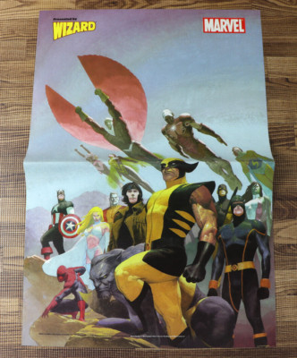 2005 Wizard Marvel Icon Flip Poster New Avengers X-Men 16''x10-3/4'' | eBay