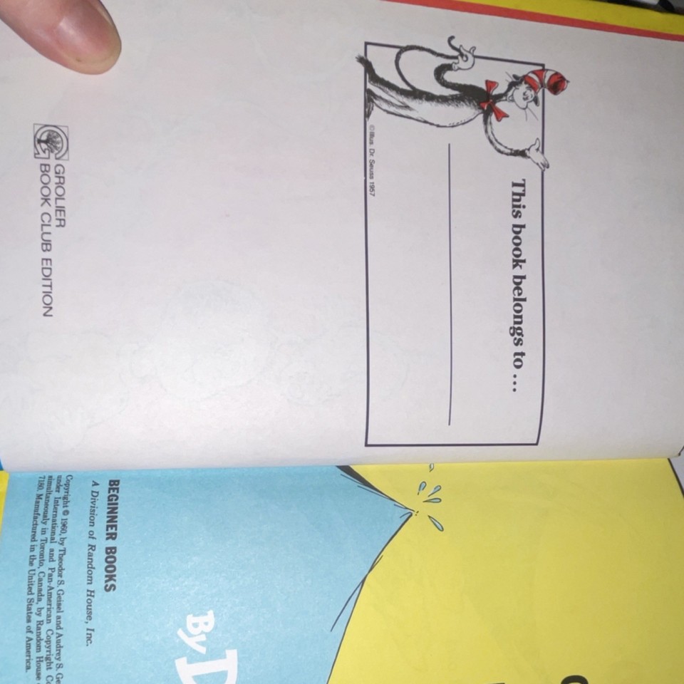 One Fish Two Fish Red Fish Blue Fish by Dr. Seuss Hardcover, Beginner ...