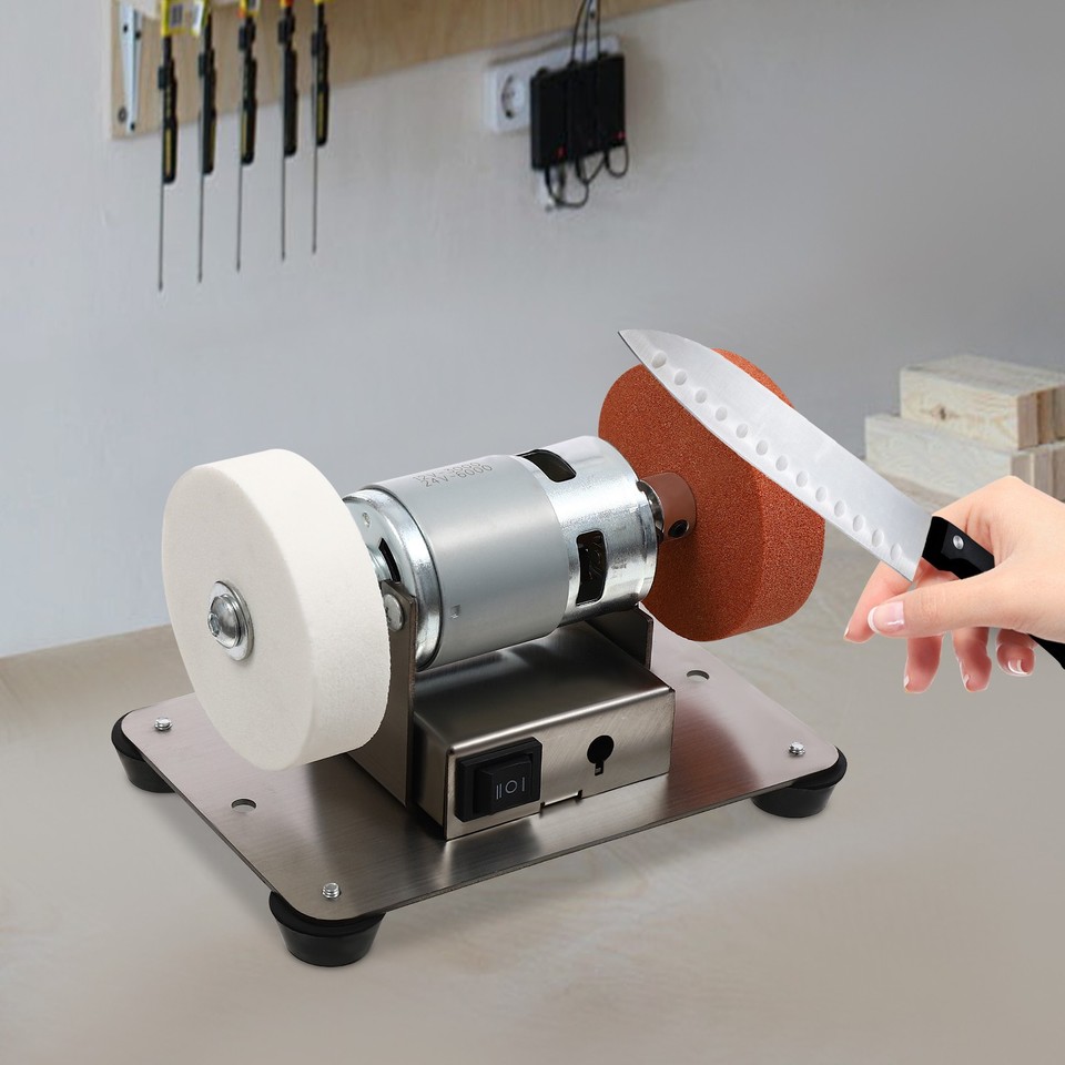 Electric Benchtop Sander Small Grinder Adjustable Variable Speed Table ...