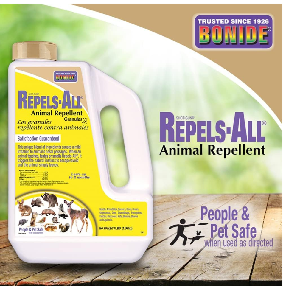Bonide Repels All 3 lbs Animal Repellent Ready-to-Use Granules for ...