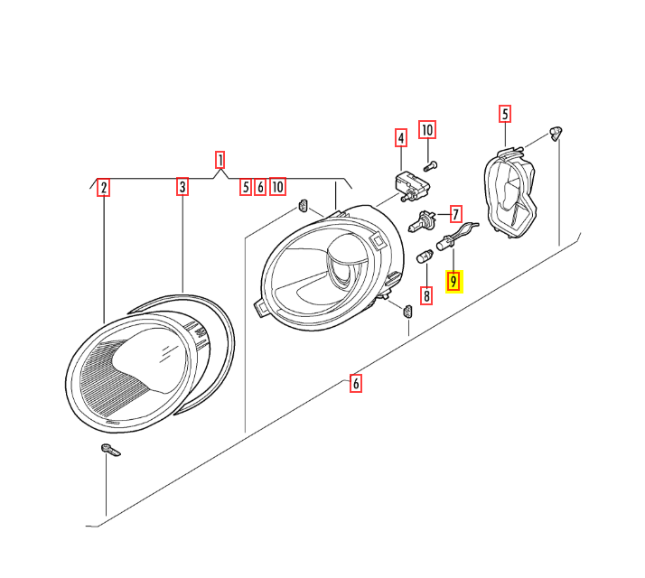 Volkswagen 1C0941953 Genuine OEM Factory Original Wire Harness for sale ...