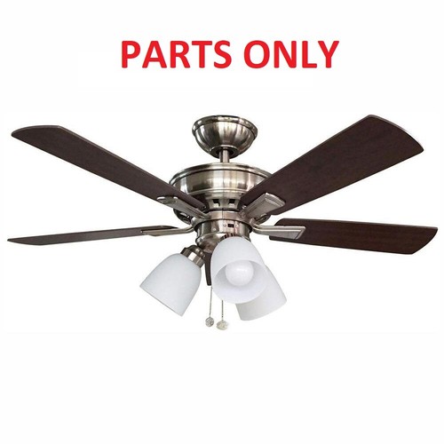 Windward 44 In Led Indoor Brushed Nickel Ceiling Fan With Light Kit ...