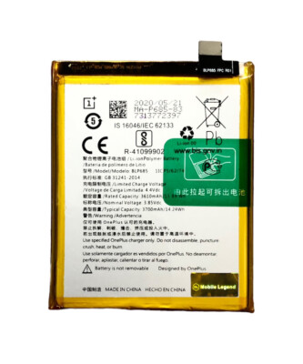 OEM Original OnePlus 6T Battery Replacement 3700mAh (Model No : BLP685 ...