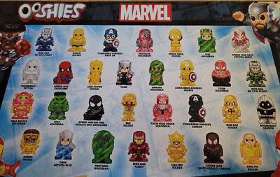 Marvel Ooshies w Trading Cards - Individuals - Choose Yours - New - UK ...