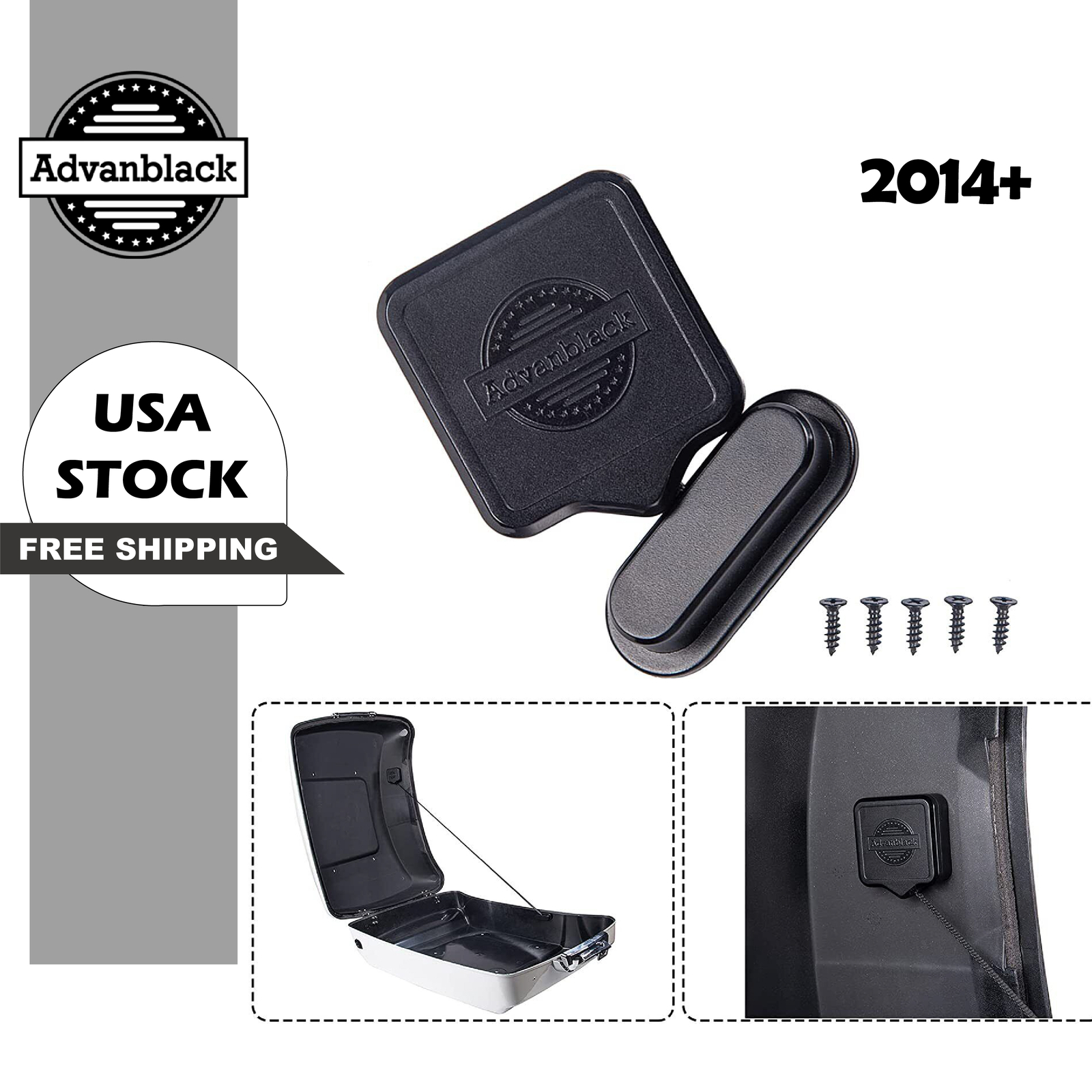 Tour Pack Lid Tether Retractable Cable For Harley King Chopped Razor ...