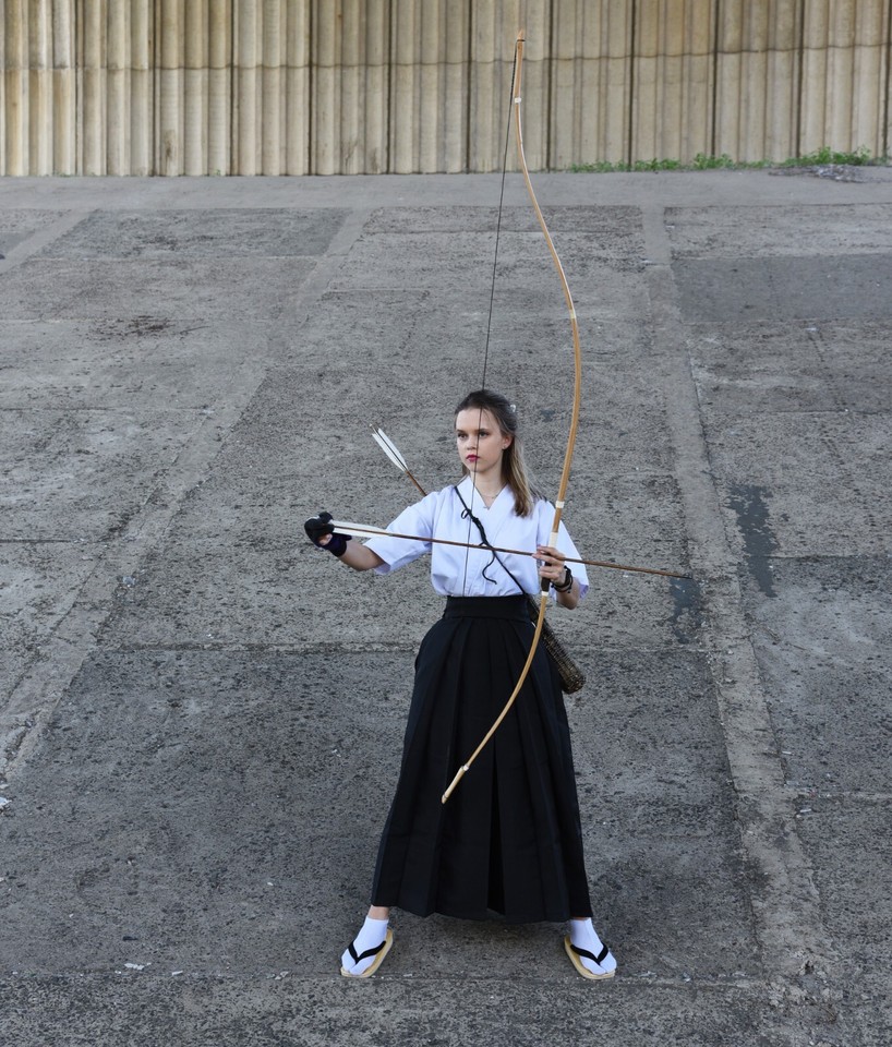 Yumi Bow, Kyudo Samurai Yumi Bow 86", Japanese Archery Long Bow, Daikyu ...