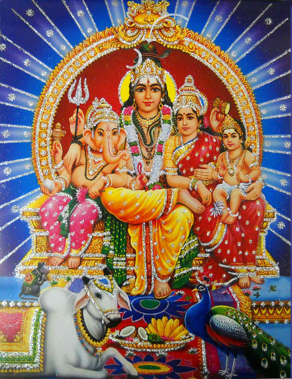 Hindu God Shiva Family
