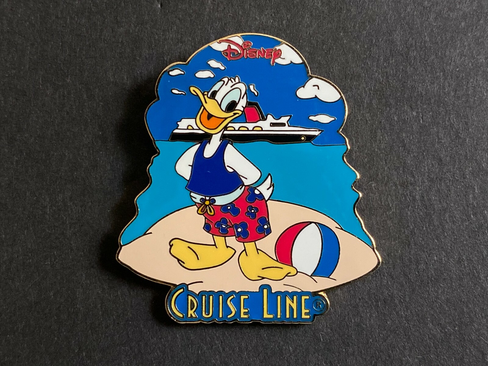 Disney Cruise Line DCL Donald Duck on Beach RARE HTF Disney Pin 27721 ...