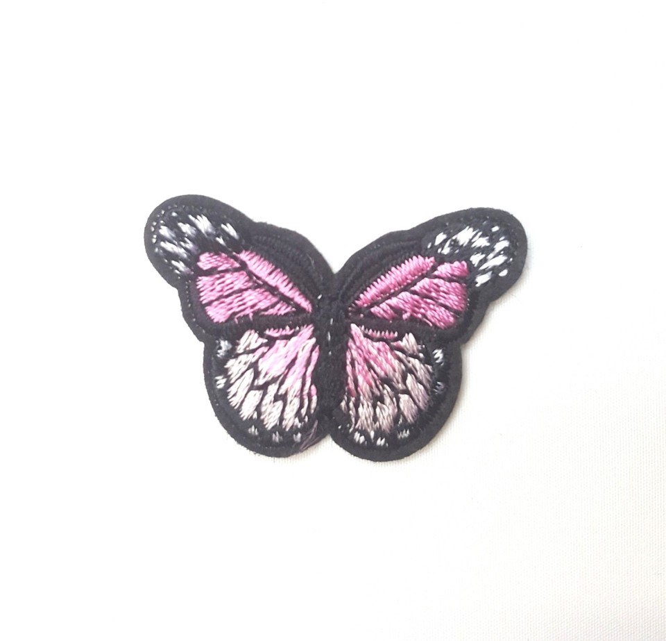 Monarch Butterfly Patch Mini Small Embroidered, Iron-On/Sew-On Applique ...