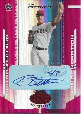 2004 Leaf Certified Materials Mirror Red Autographs T Bittner 287 ...