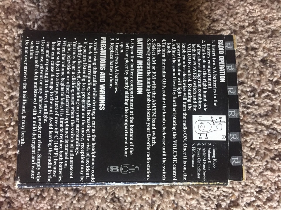 Mountain Dew Kansas City Royals Am/Fm Radio Headset Vintage MLB ...