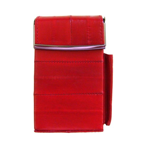 Genuine Eel Skin Leather Sliding Cigarette Case Wallet Tobacco Case | eBay