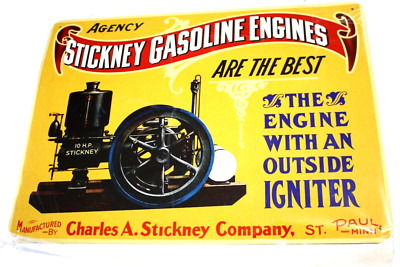 STICKNEY GASOLINE ENGINES ST PAUL METAL SIGN | eBay
