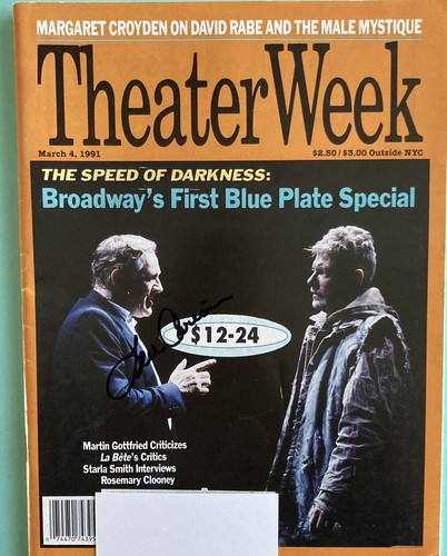 Len Cariou Signed Theater Week Magazine March 4 1991 Label Attached ...