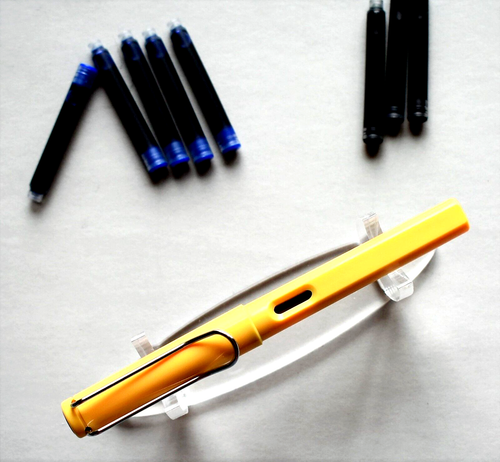 TWXY VU "SUNSHINE" DEMONSTRATOR FOUNTAIN PEN W/ EXTRA FINE STEEL NIB ...
