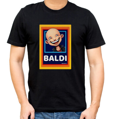 Funny BALDI T-shirt Bald Person Gift Dad Xmas Birthday Present Tee Top ...