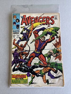 The Avengers #55 (Marvel 1968) 1st Full Appearance of Ultron - Silver ...