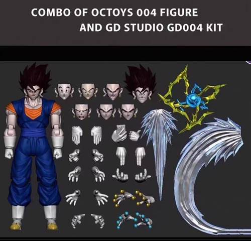 OC Toys 004 SHF 1/12 Vegito 3.0 black hair Vegetto Bejitto 1/12 figure | eBay