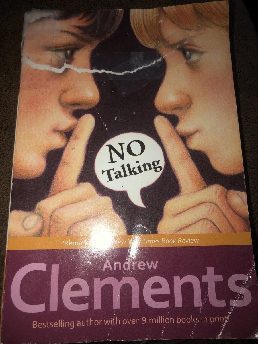 Poster By Andrew Clements No Talking