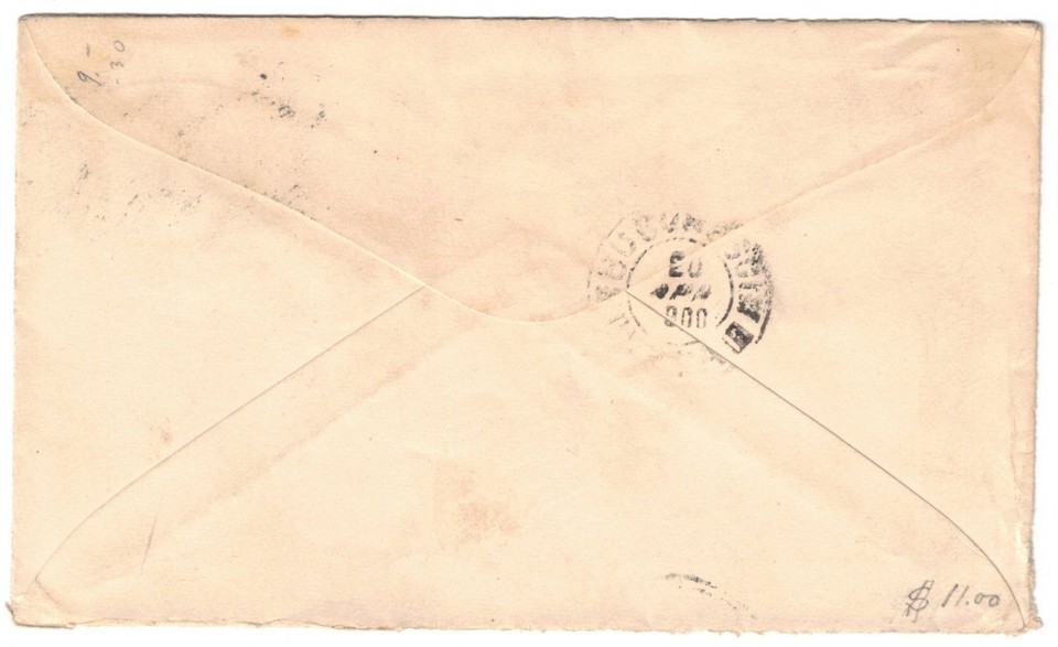 1900 New York 4c Trans Mississippi Uprated Envelope Registered to Romania | eBay