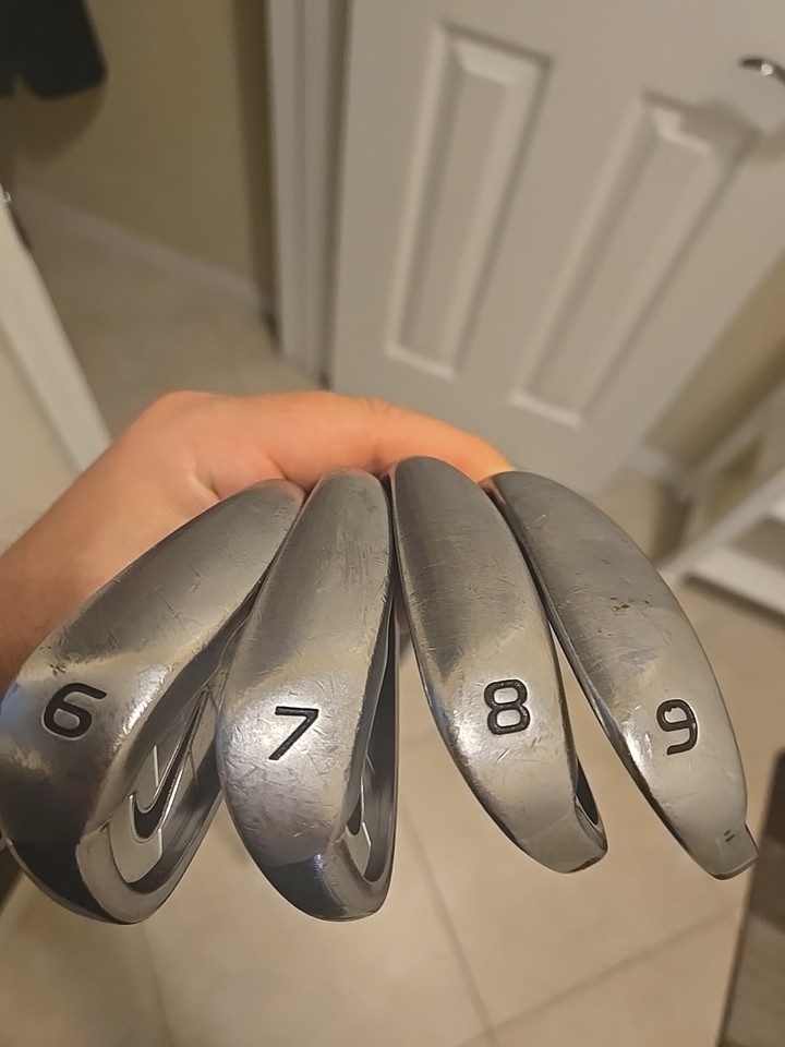 NIKE GOLF NDS Irons 6,7,8,9 with NDS uni flex steel shafts Good grips ...