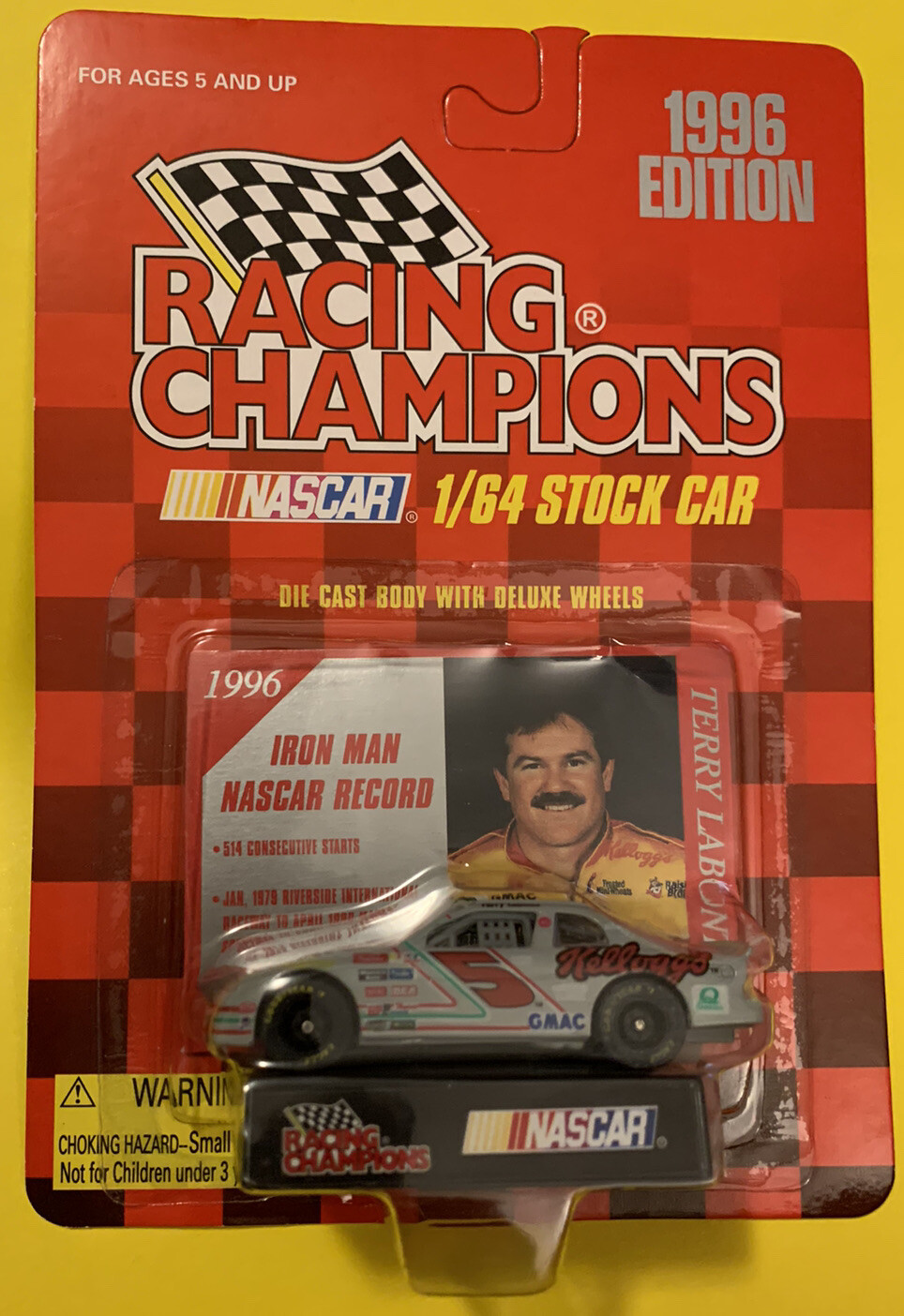 1996 Terry LaBonte Iron Man 5 Kellogg Chevy Nascar Racing Champion 1/64 ...