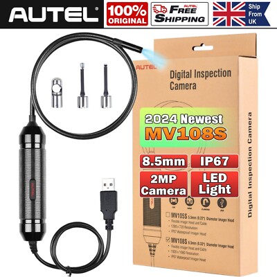 Autel MaxiVideo MV108S 8.5mm Digital Borescope Inspection Camera For ...