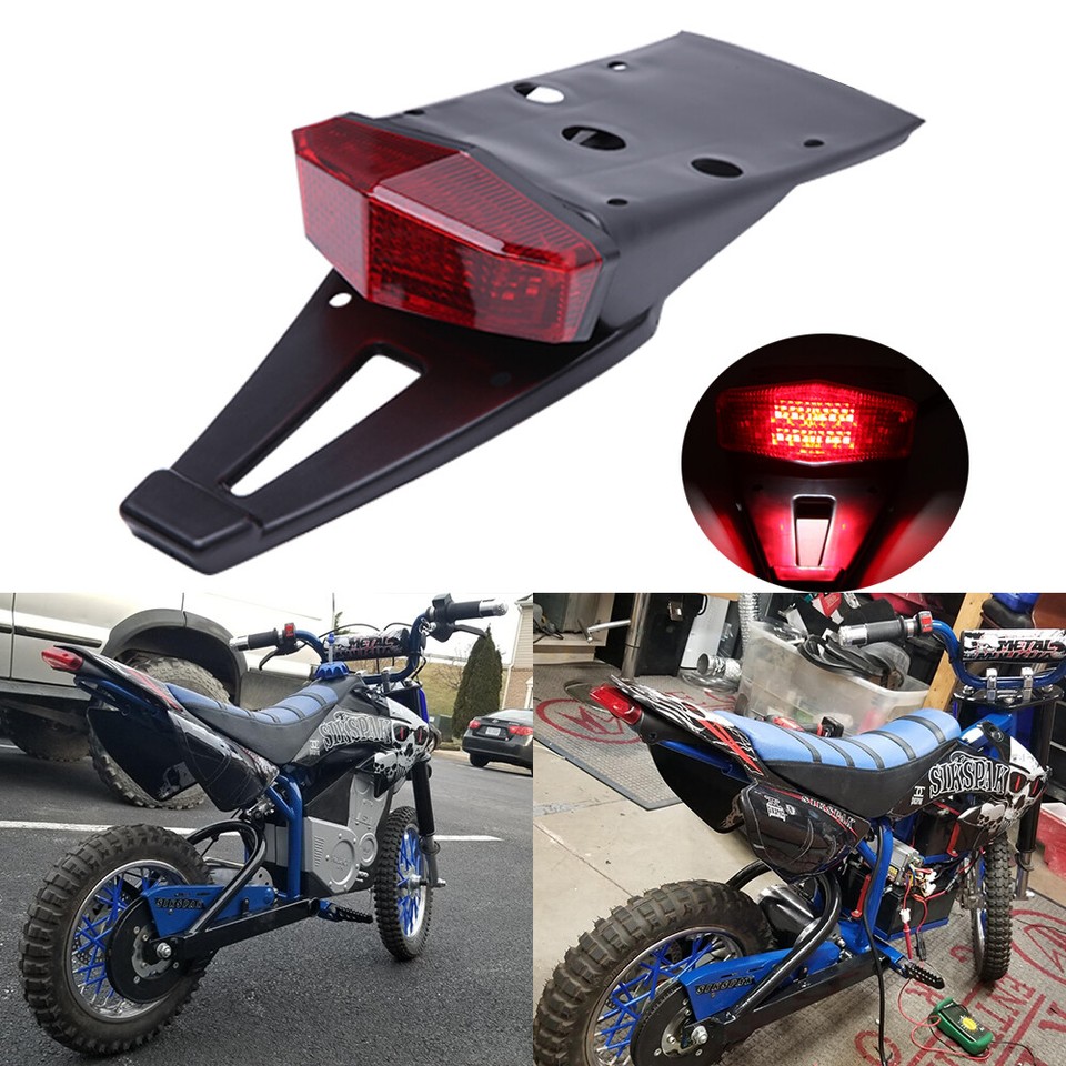 Enduro Dirt Bike LED Rear Fender Brake Tail Light Flowing Turn Signals ...