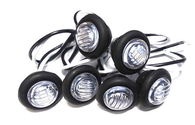 6 Super Bright 12 volt Waterproof Snap-In White LED Utility Lights | eBay