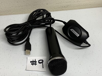 Logitech Konami Black USB Microphone MIC A- 0234A Rock Band Xbox 360 ...