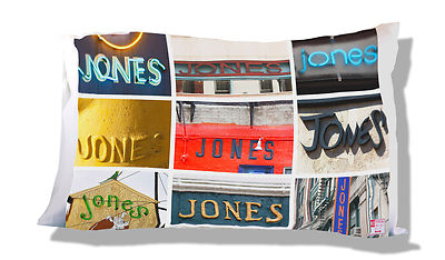 JONES Personalized Pillowcase featuring the name in photos of signs | eBay