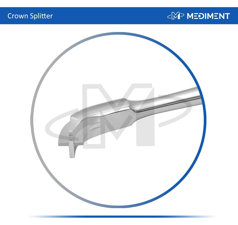 Mediment PREMIUM Offset Crown Splitter Remover Elevator Handle Dental ...