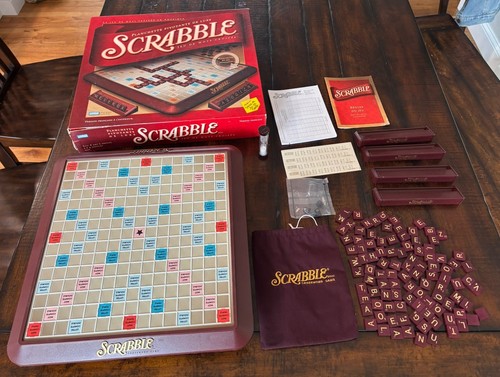 French Version Scrabble Rotating Turntable Deluxe Parker Brothers 2001 ...