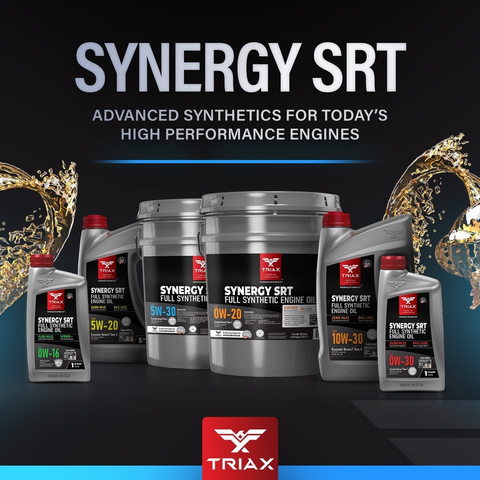 TRIAX Synergy SRT 5W-30 Full Synthetic PAO and Ester Engine Oil (5 ...