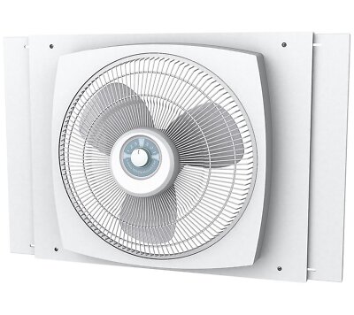 Lasko Window Fan 16 in Reversible Intake Exhaust Motor w/ EZ-Dial ...
