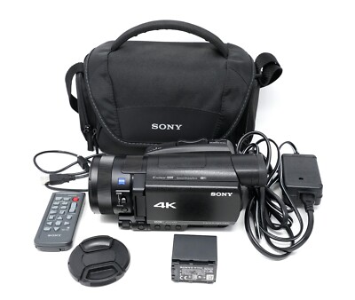 Sony FDR-AX700 4K Video Camcorder MINT w/ Chargers, Remote, Bag ...