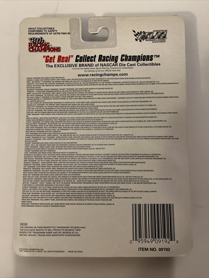 RACING CHAMPIONS NASCAR Spam Hormel 1/144 STOCK CAR & TRANSPORTER ...